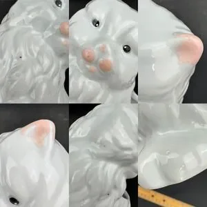 Accents | Vtg White Ceramic Long Haired Persian Cat Kitty Planter ...